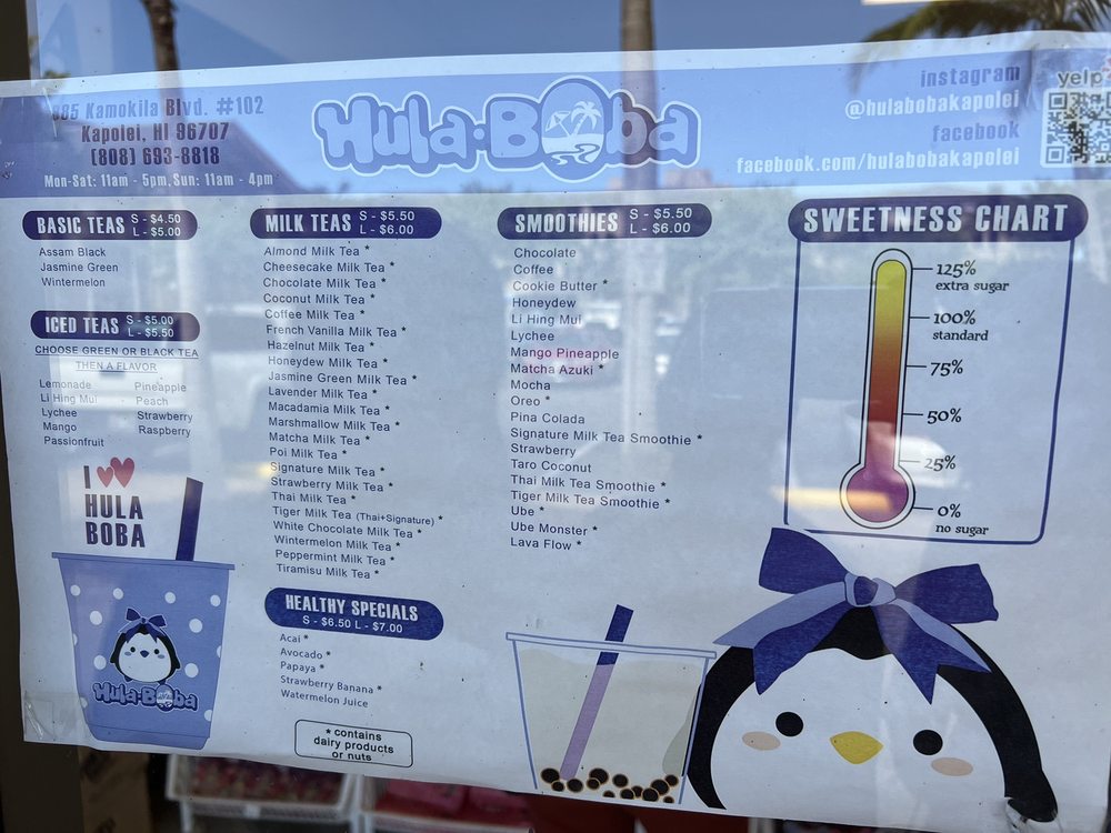 Hula Boba - Kapolei, HI | Hawaiian Local